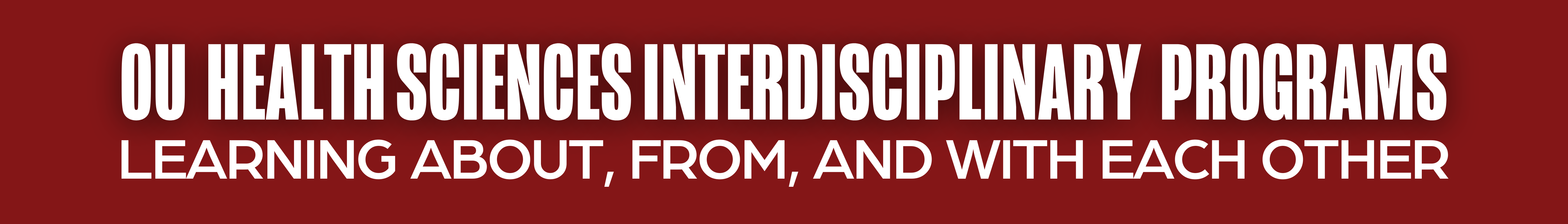 Welcome to the Office of Interdisciplinary Programs